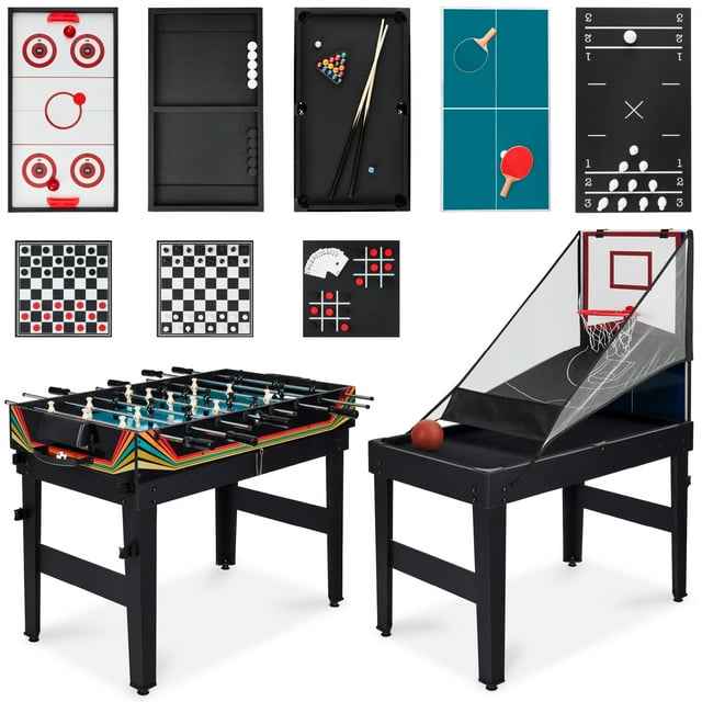 Best Choice Products 13-in-1 Combo Game Table Set w/ Ping Pong ...