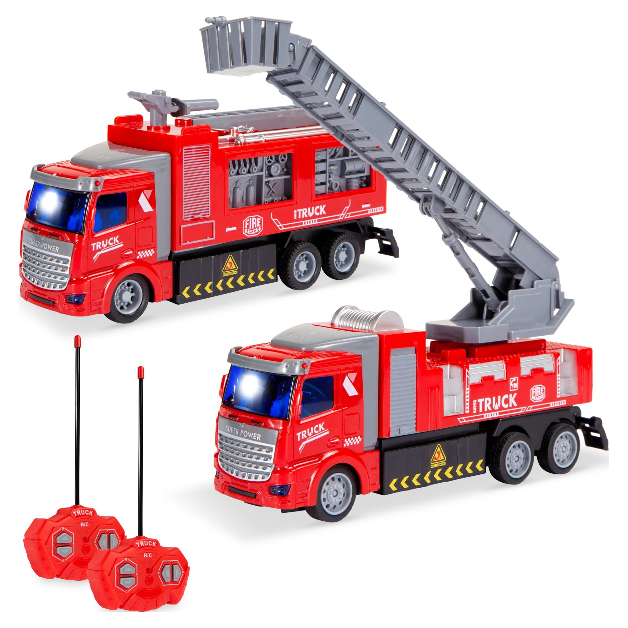 Fire Rescue Water Cannon RC Fire Truck - Walmart.com