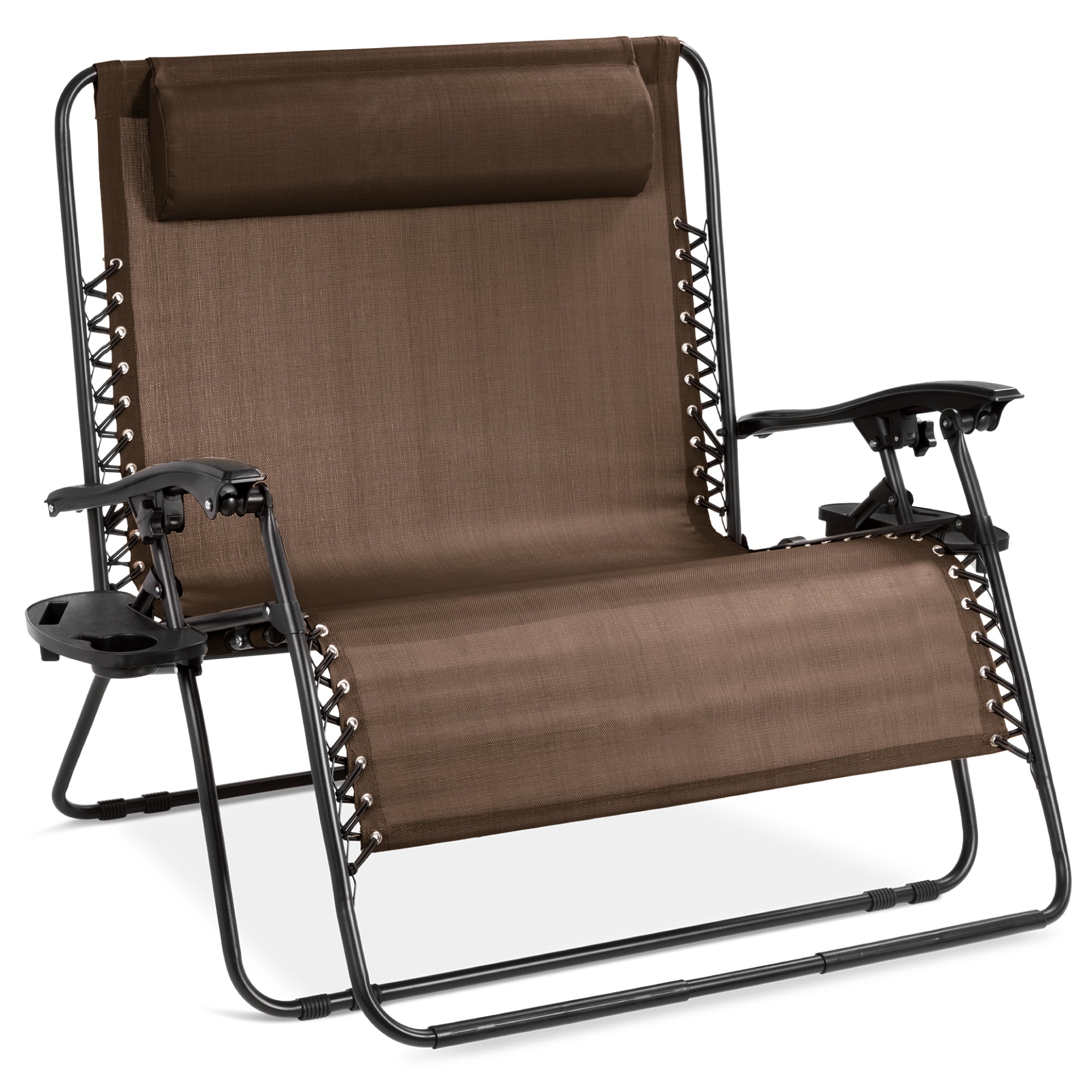 Best Choice Products 2-Person Double Wide Outdoor Folding Zero Gravity ...