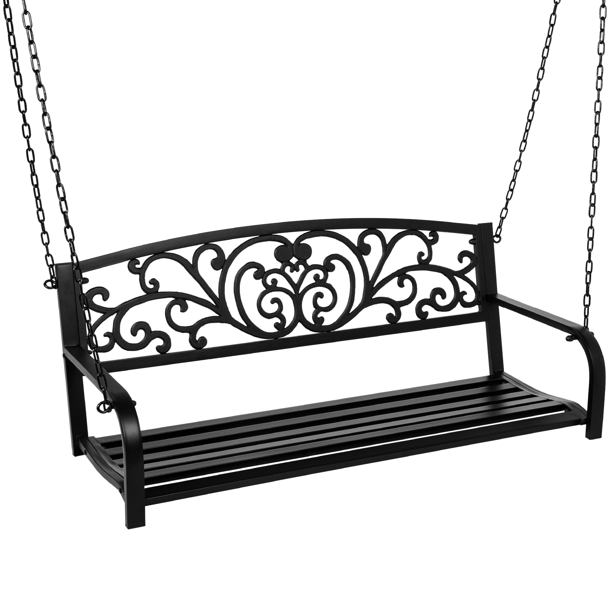 Best Choice Products Weather-Resistant 2-Person Metal Garden Swing ...