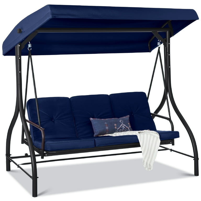 Patio glider swing with canopy store