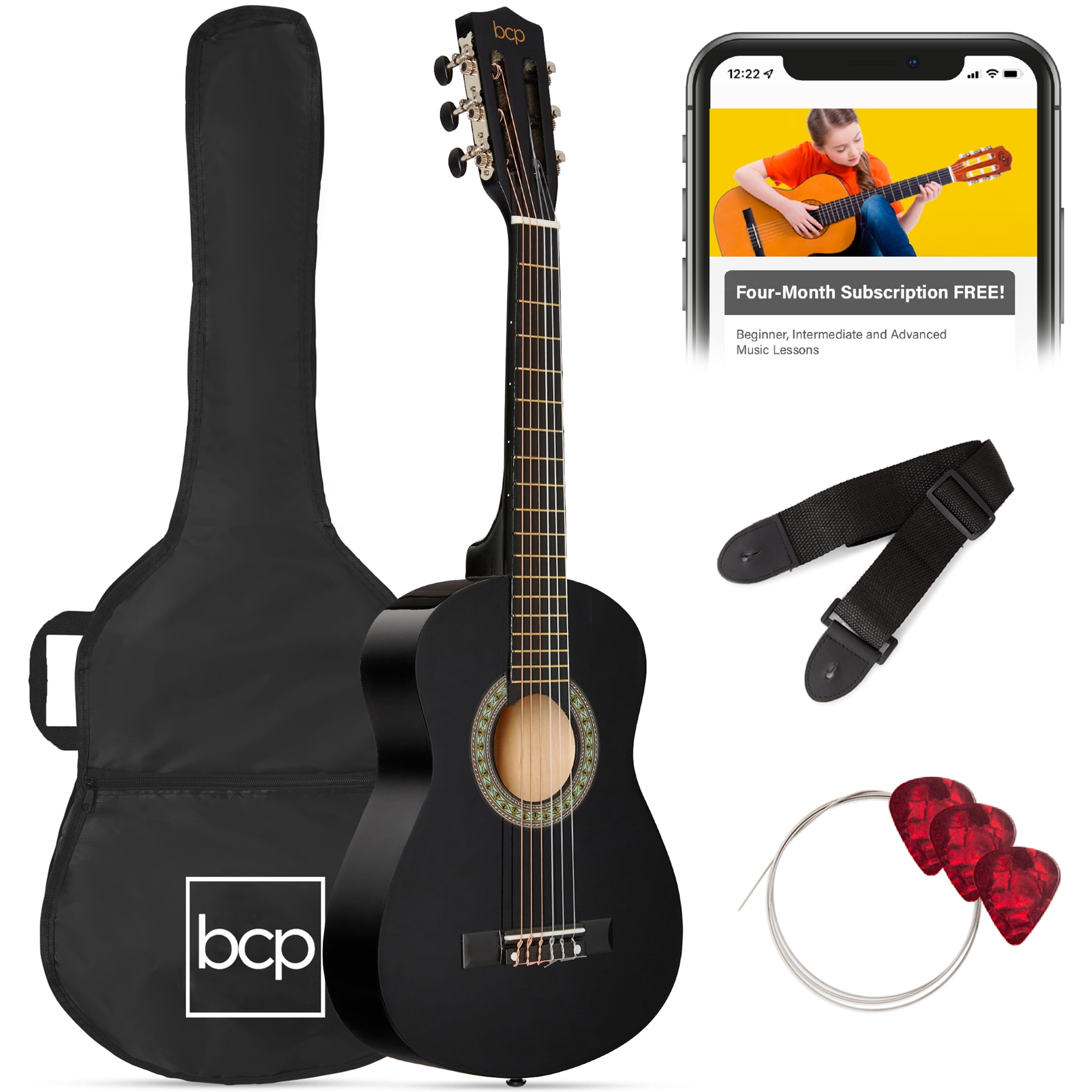 Best Choice Products 30in Kids Acoustic Guitar Beginner Starter Kit w ...