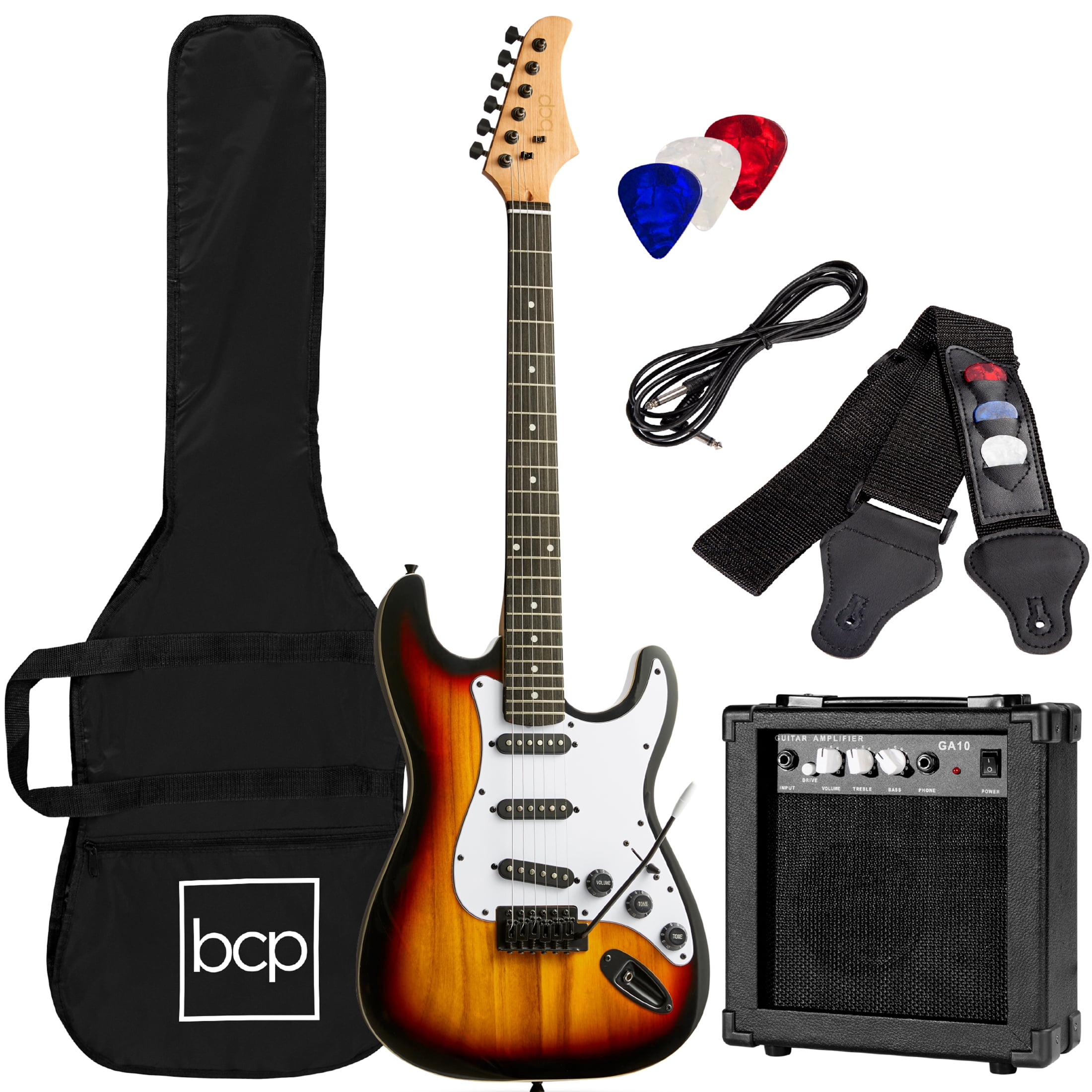 Best Choice Portable Full Size Beginner Electric Guitar Set for Adults ...