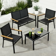Better Homes & Gardens Tarren 5-Piece Wicker Outdoor Conversation Set ...