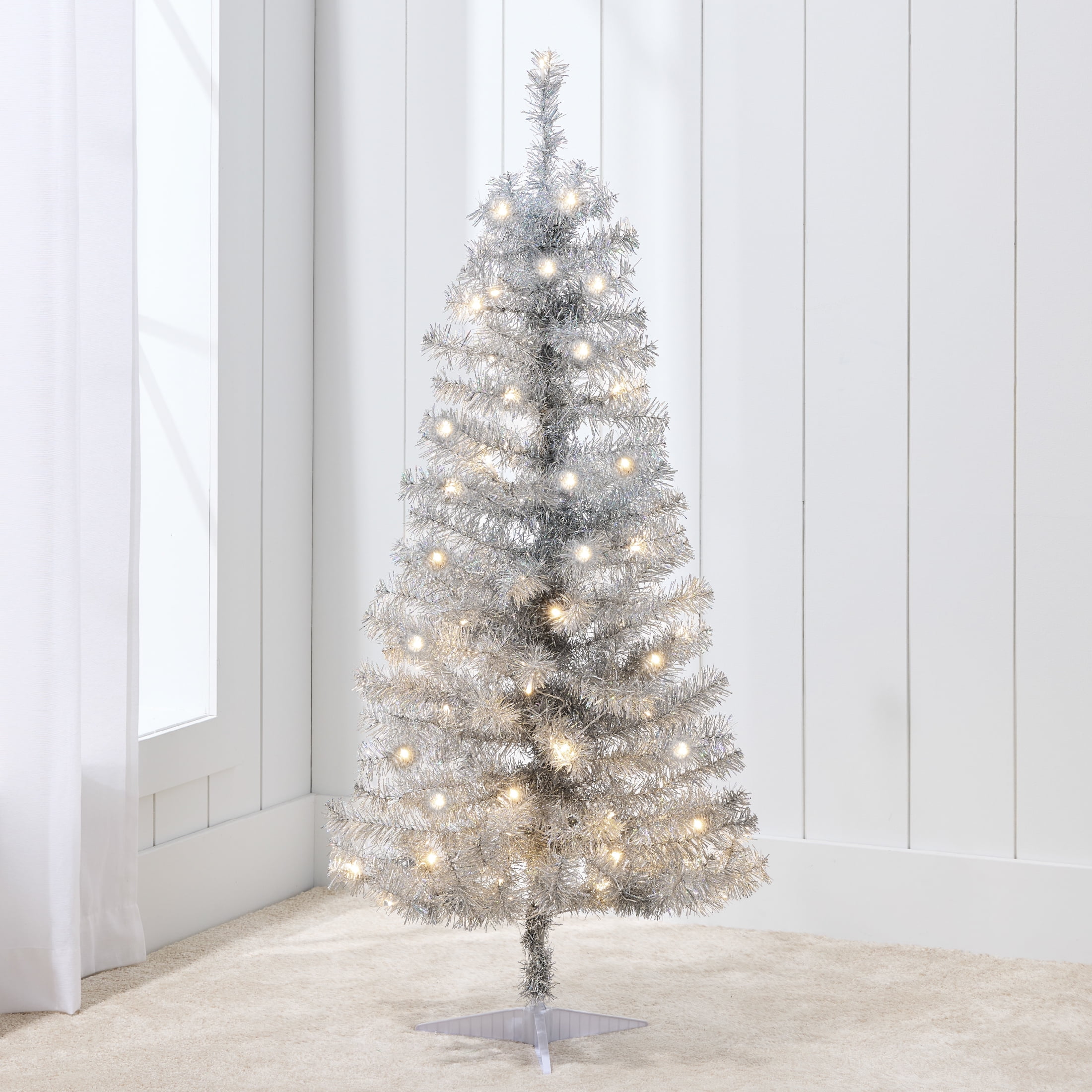 Best Choice Products 4ft Prelit Colored Christmas Tree, Artificial Tree ...