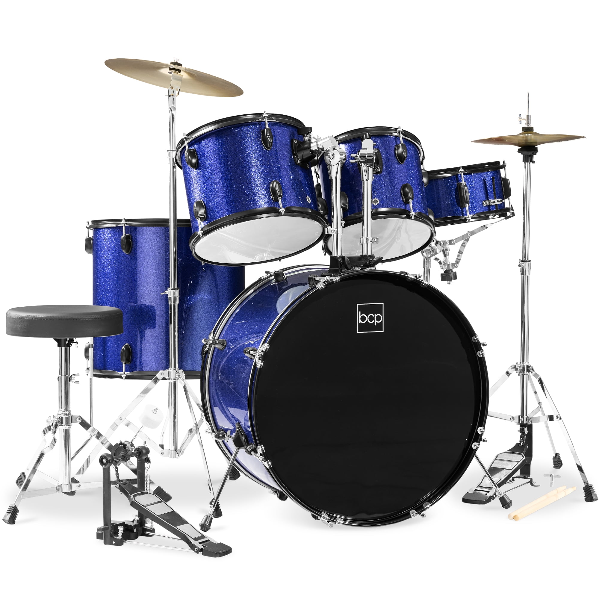 Best Choice Products 5-Piece Beginner Drum Set w/ Snare, Bass, Toms ...