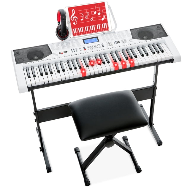 Best Choice Products 61-Key Electronic Keyboard Piano Set w/ LCD ...