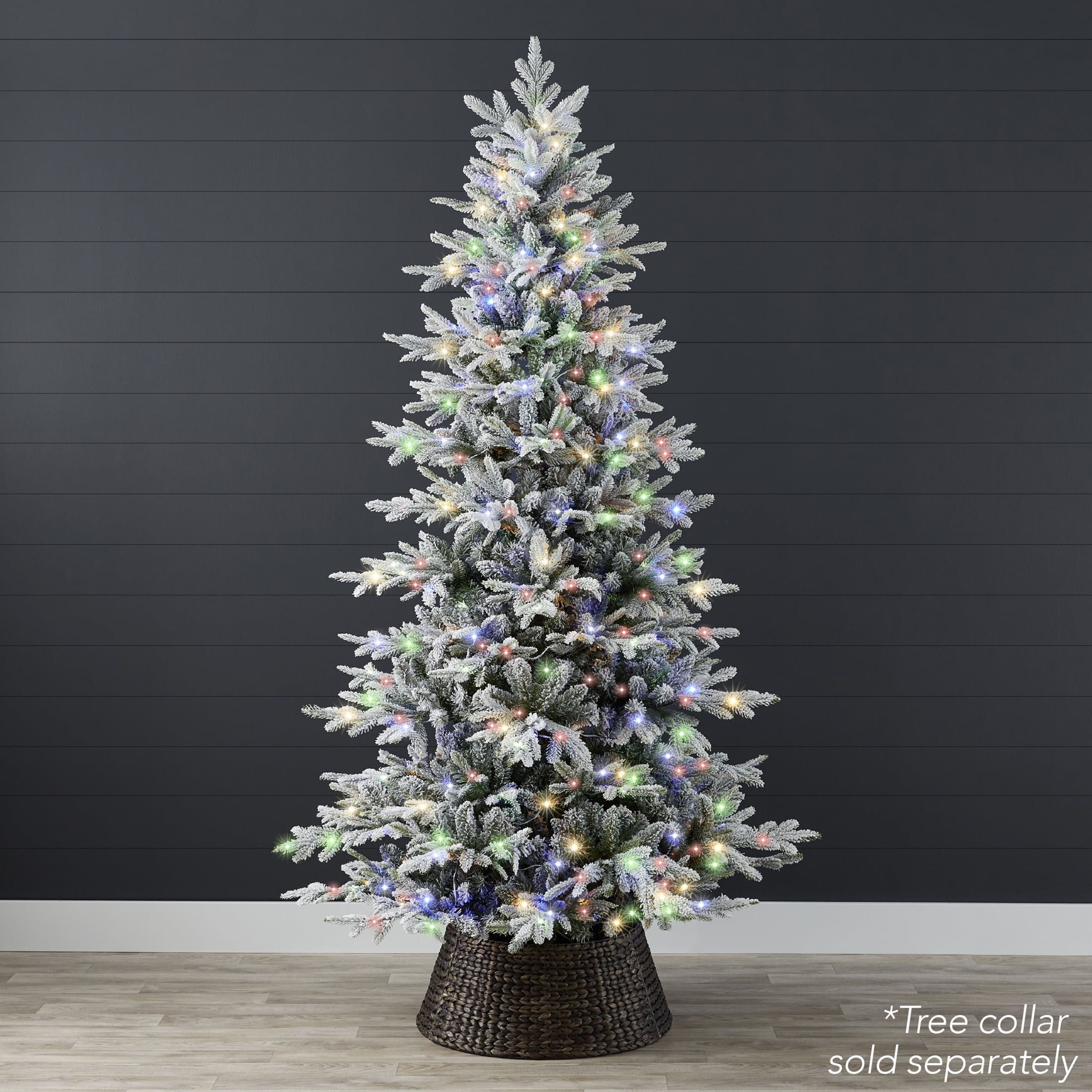 Best Choice Products 6ft Pre-Lit Flocked Artificial Aspen Noble Fir ...