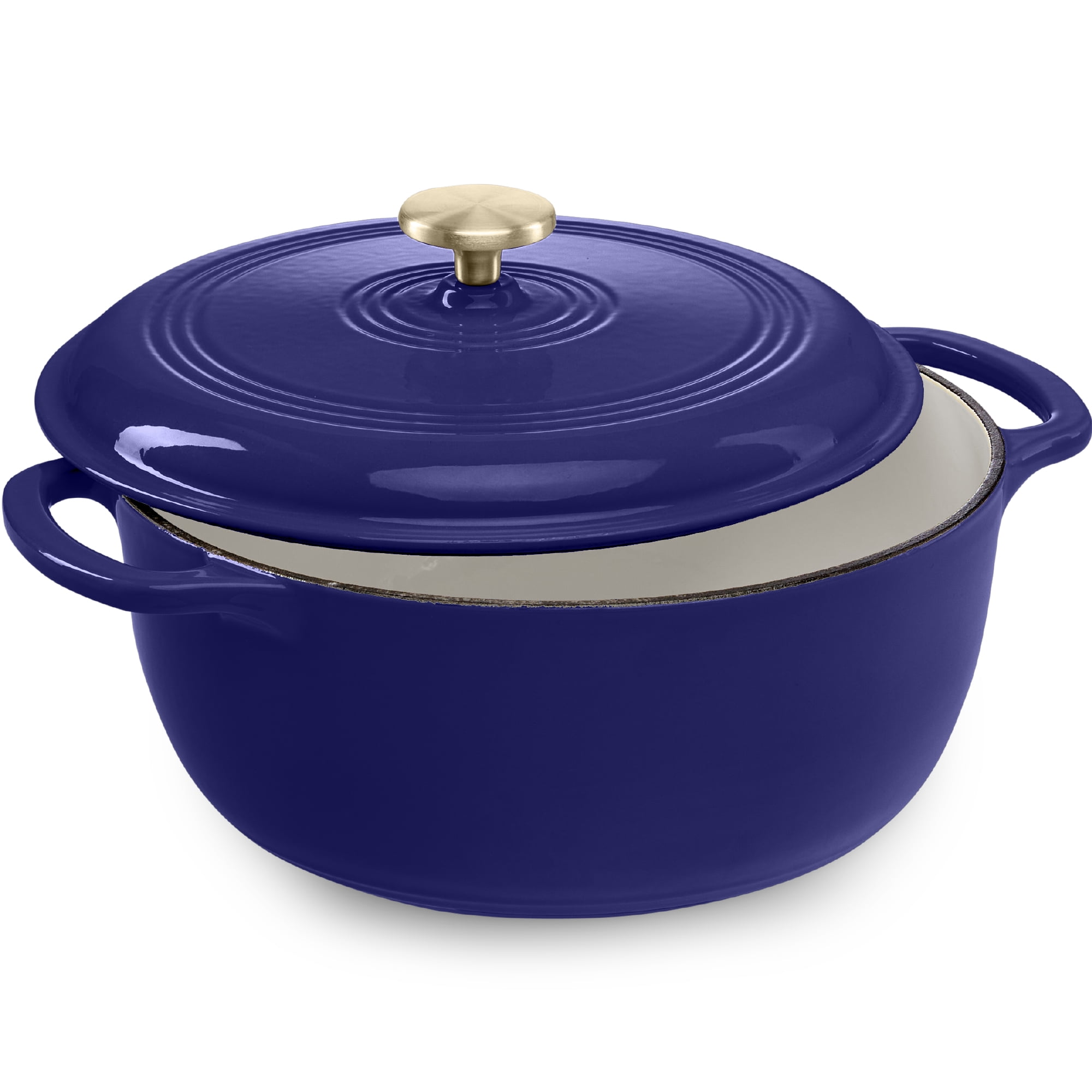 Best Choice Products 7.5 Quart Enamel Cast-Iron Dutch Oven, Heavy-Duty ...