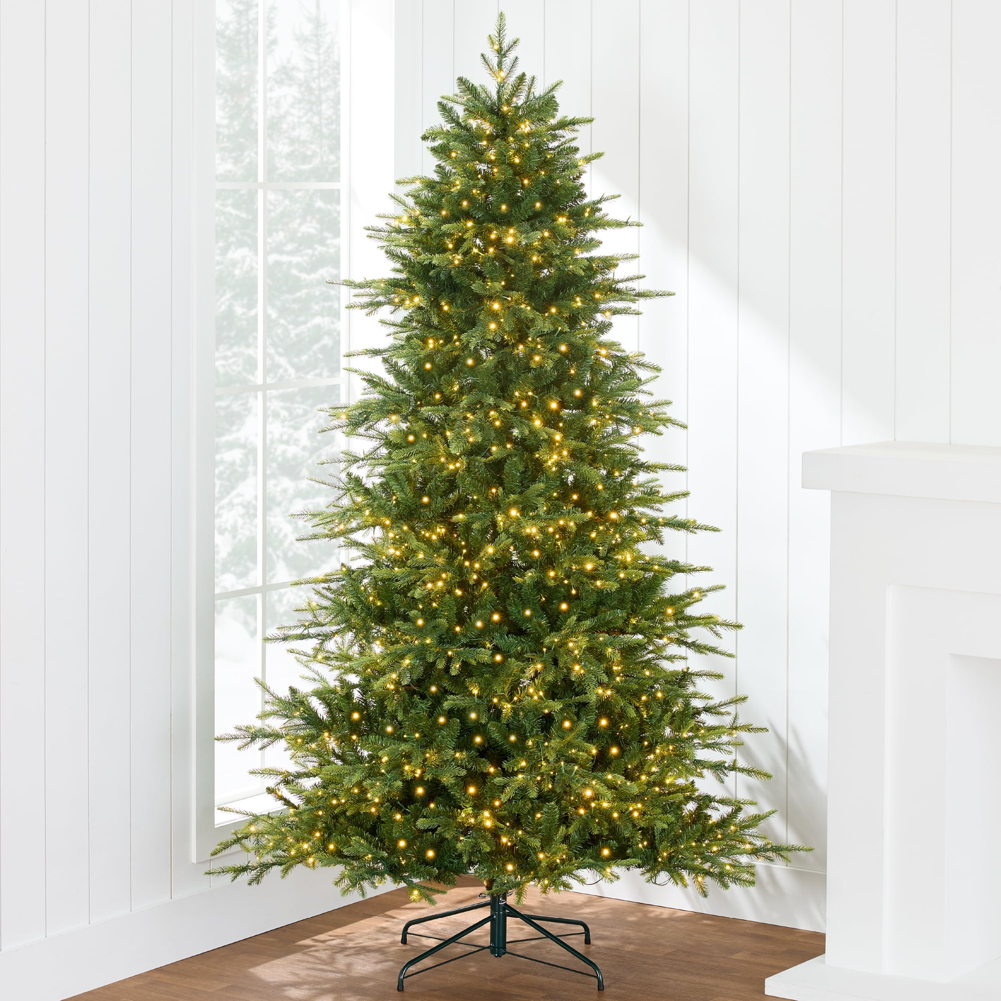 Best Choice Products 7.5ft Pre-Lit Artificial Full Aspen Noble Fir ...