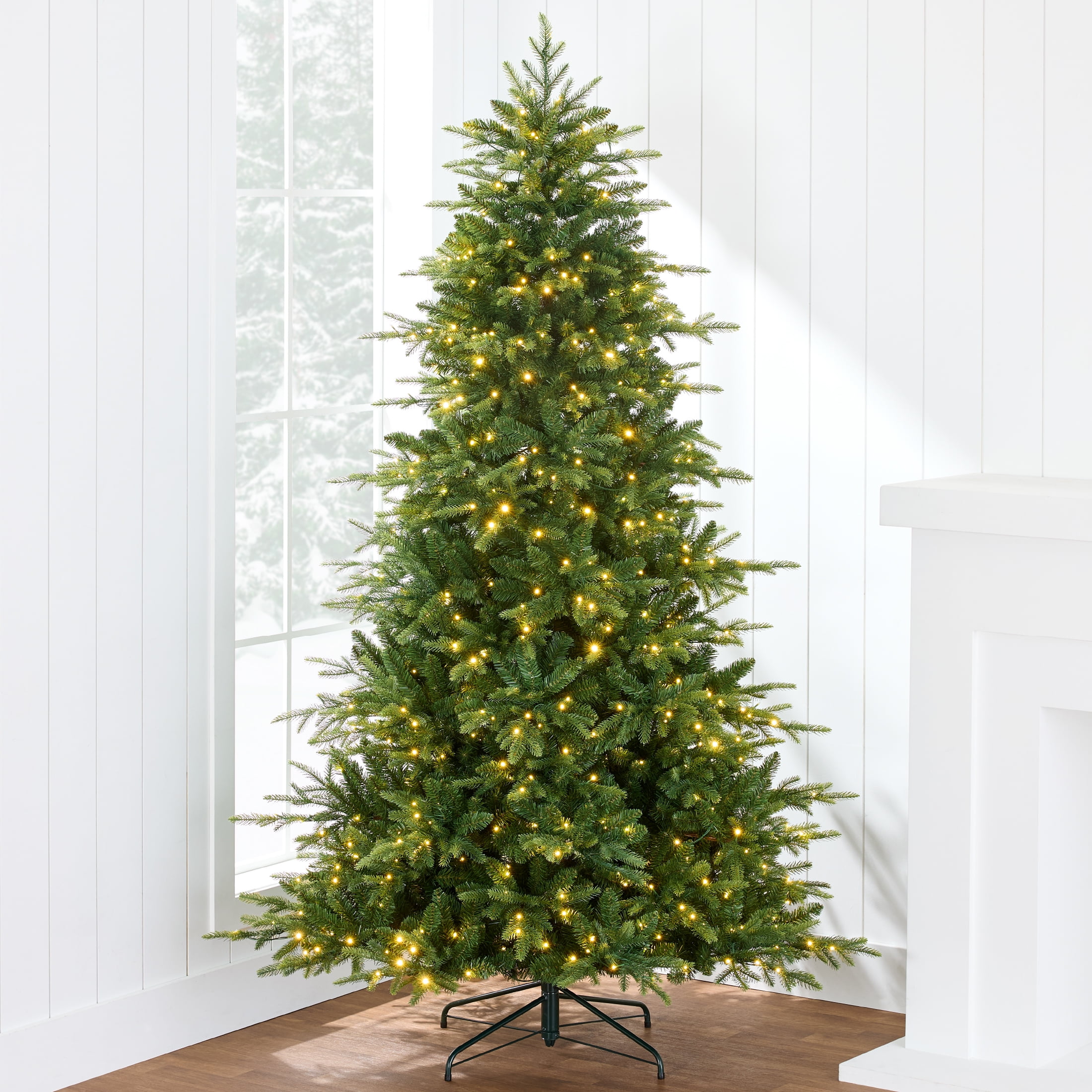 Best Choice Products 7.5ft Pre-Lit Artificial Full Aspen Noble Fir Christmas Tree w/ 700 2-in-1 ...