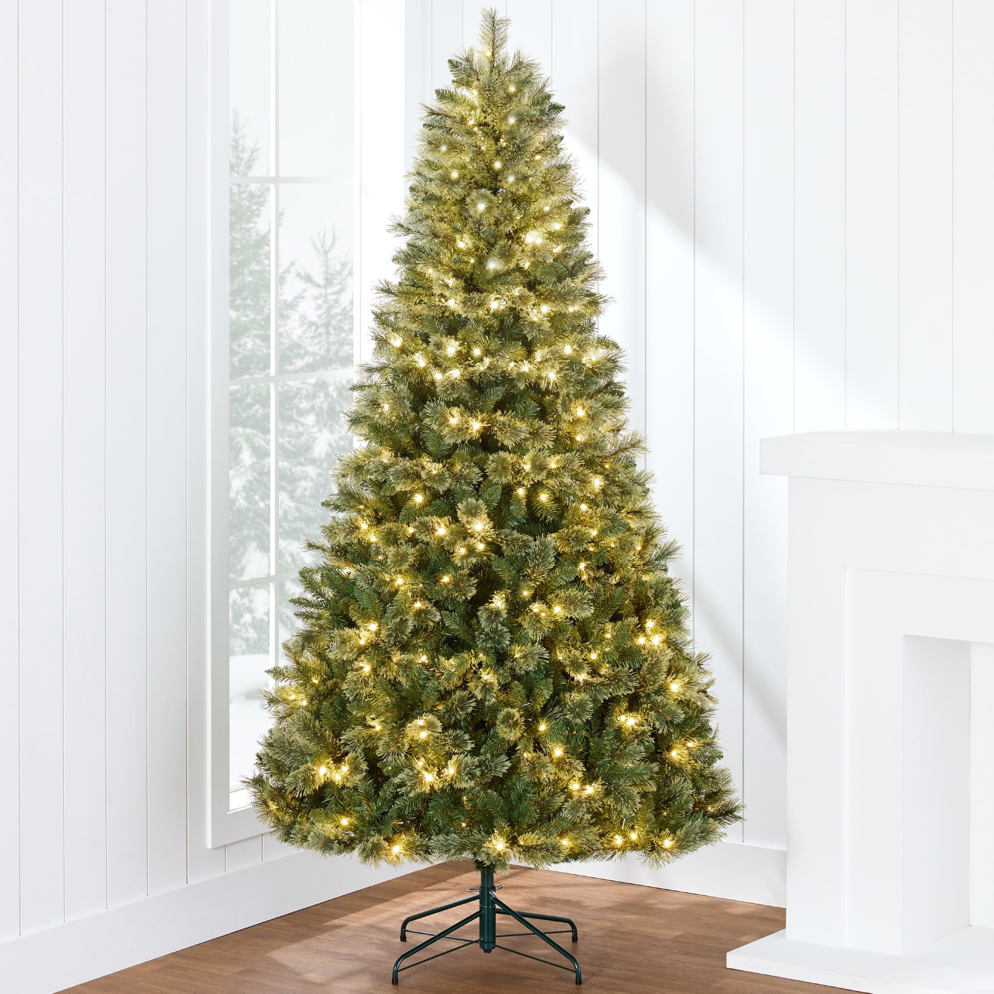 Best Choice Products 7.5ft Pre-Lit Cashmere Christmas Tree Holiday ...