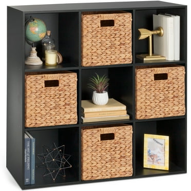 Mainstays 11" 9-Cube Storage Organizer, Warm Walnut - Walmart.com