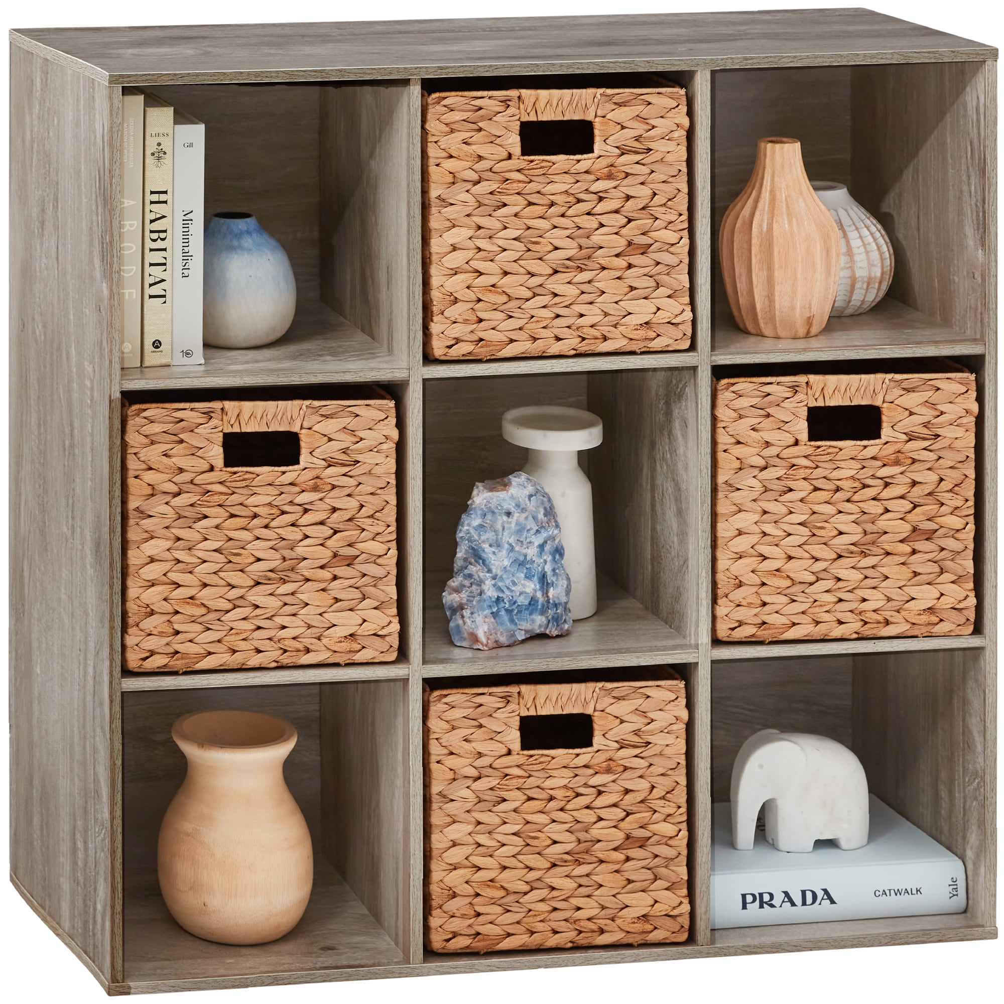 Best Choice Products 9-Cube Wood Bookcase Shelf Unit, 11in Display ...