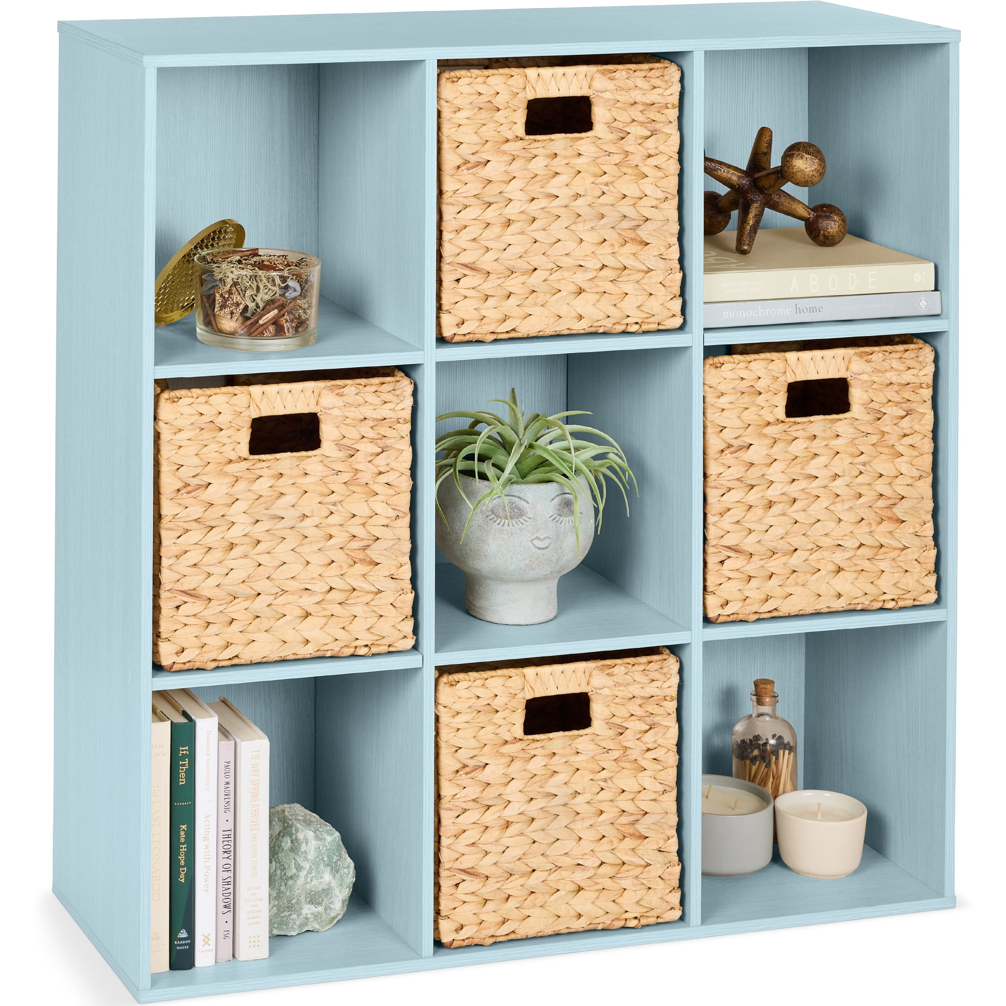 Best Choice Products 9-Cube Bookshelf, 13.5in Display Storage System ...