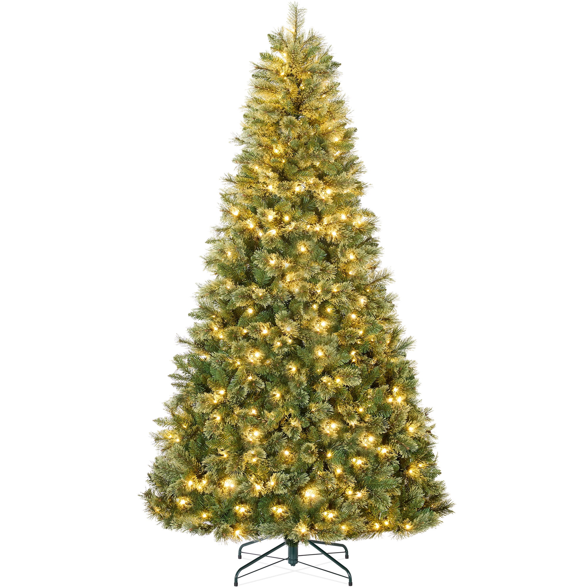 Best Choice Products 9ft Pre-Lit Cashmere Christmas Tree Holiday Decor ...