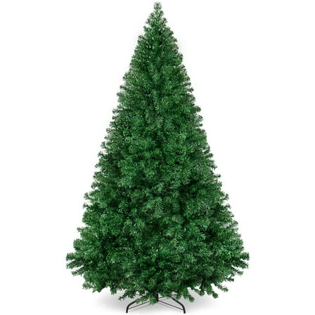 Costway 6ft Outdoor Decor Christmas Tree with Folding Base, Hinged ...