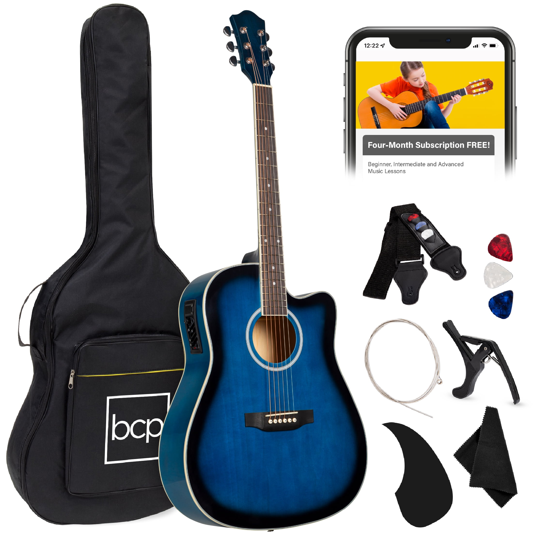 Free Shipping! Best Choice Products Beginner Acoustic Electric Guitar ...