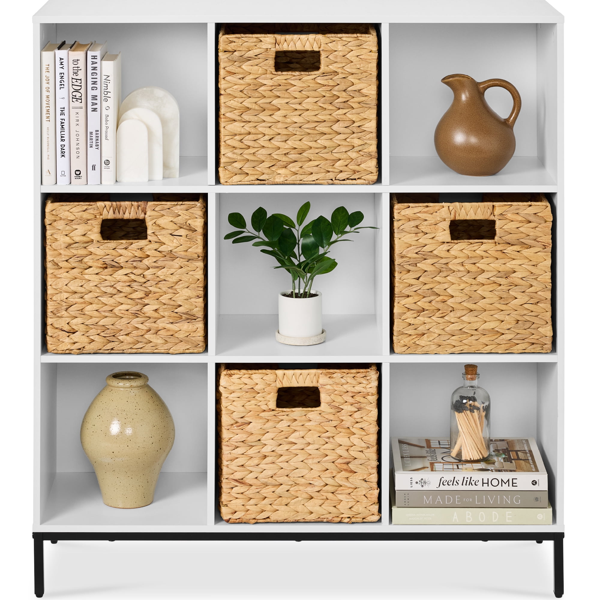 Best Choice Products Elevated 9-Cube Storage Organizer, 11in Shelf ...