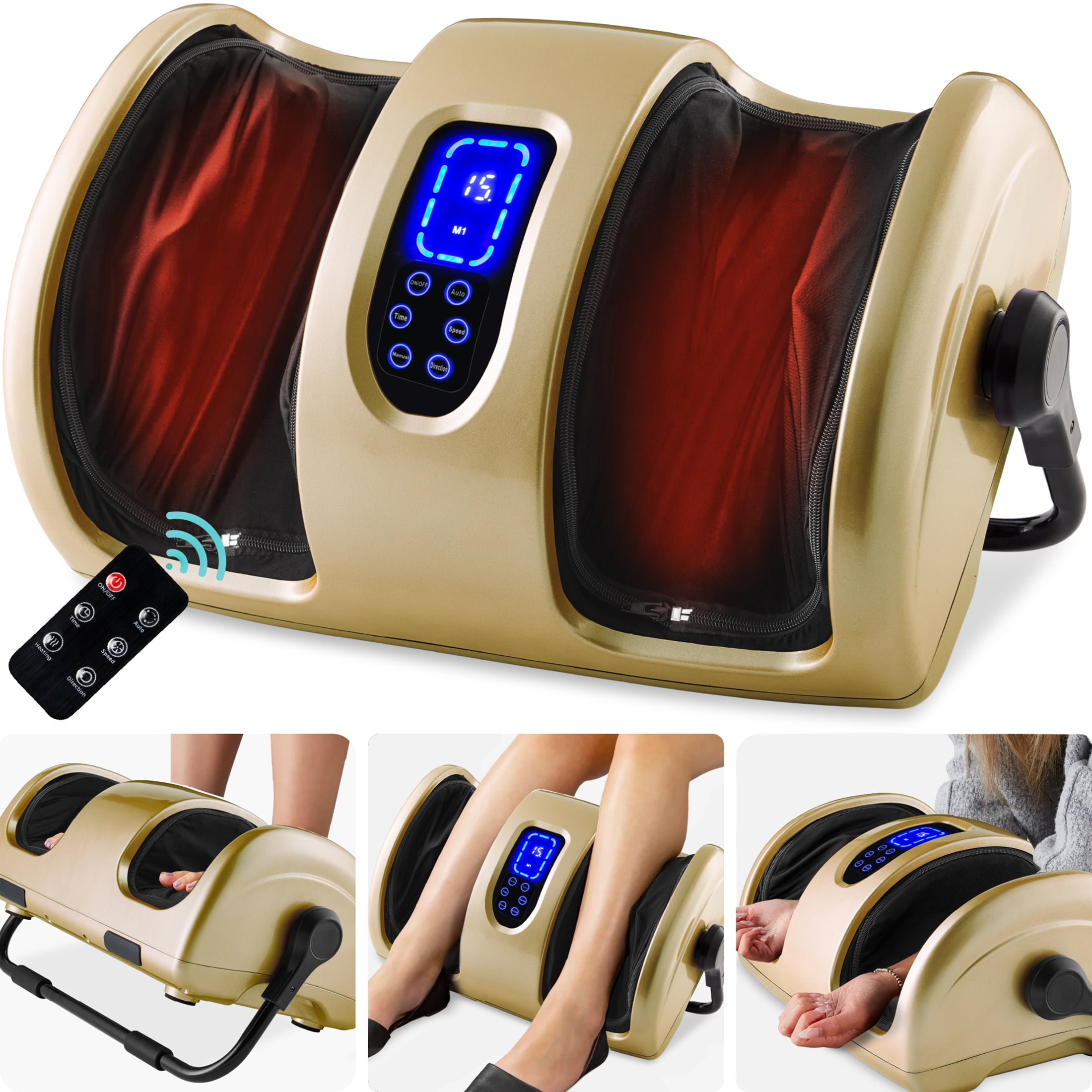 Best Choice Products Foot Massager Machine, Therapeutic Reflexology ...