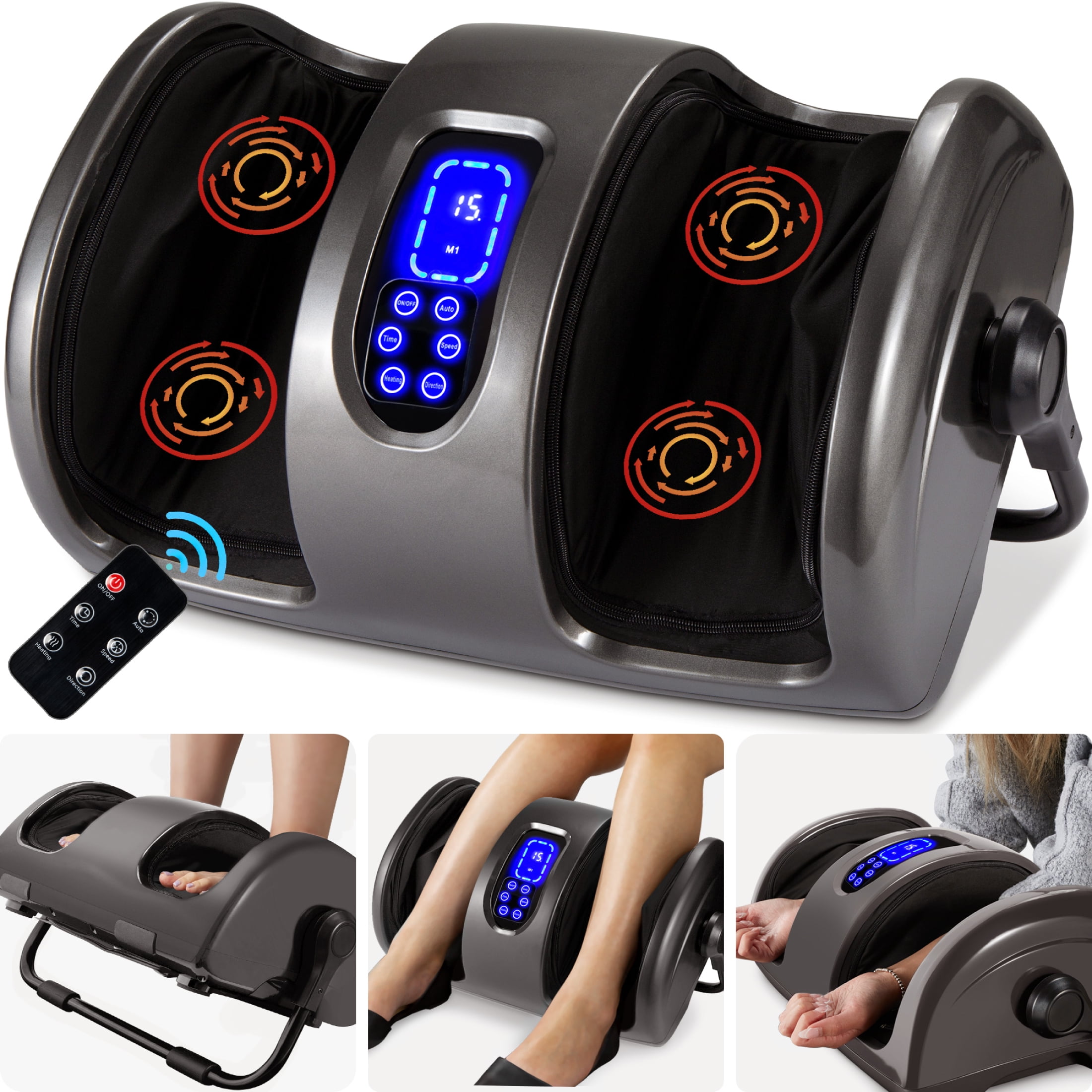 Best Choice Products Foot Massager Machine, Therapeutic Reflexology ...