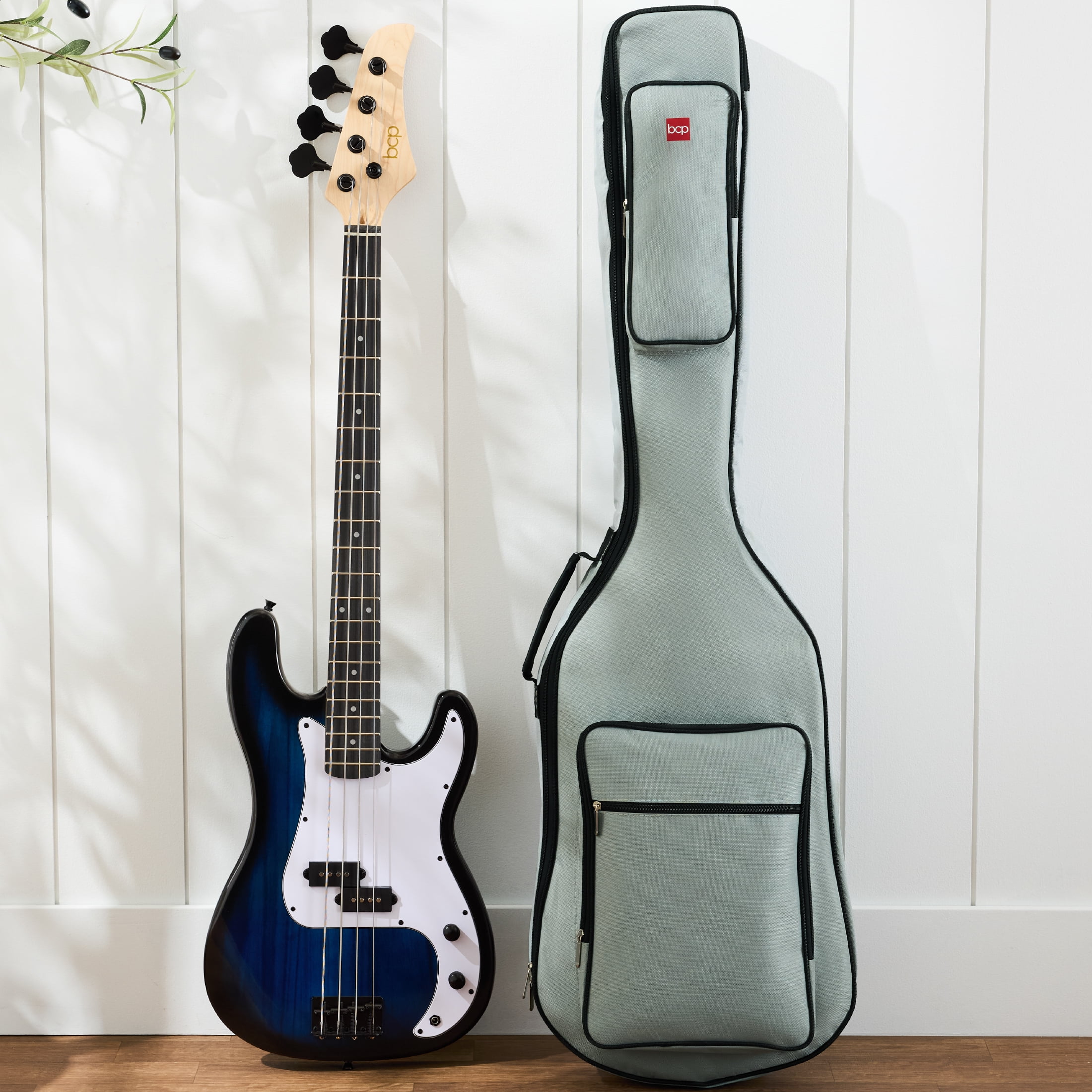 Best Choice Products Full Size Beginner 4-String Electric Guitar Bass ...