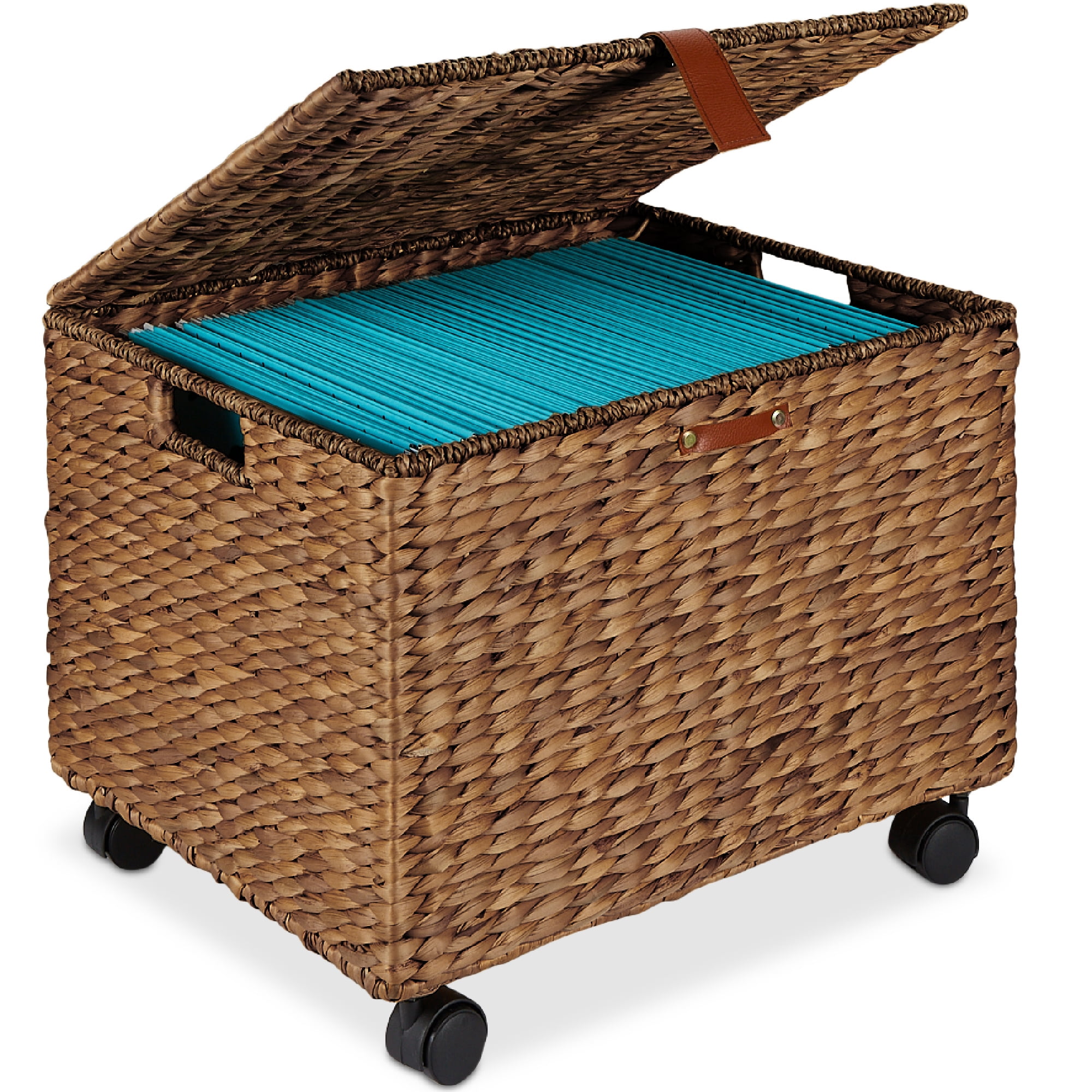 Best Choice Products Hyacinth Rolling Filing Cabinet Mobile Organizer ...