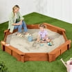 Step2 Naturally Playful Sandstone Beige Plastic Sandbox Toy with Cover ...
