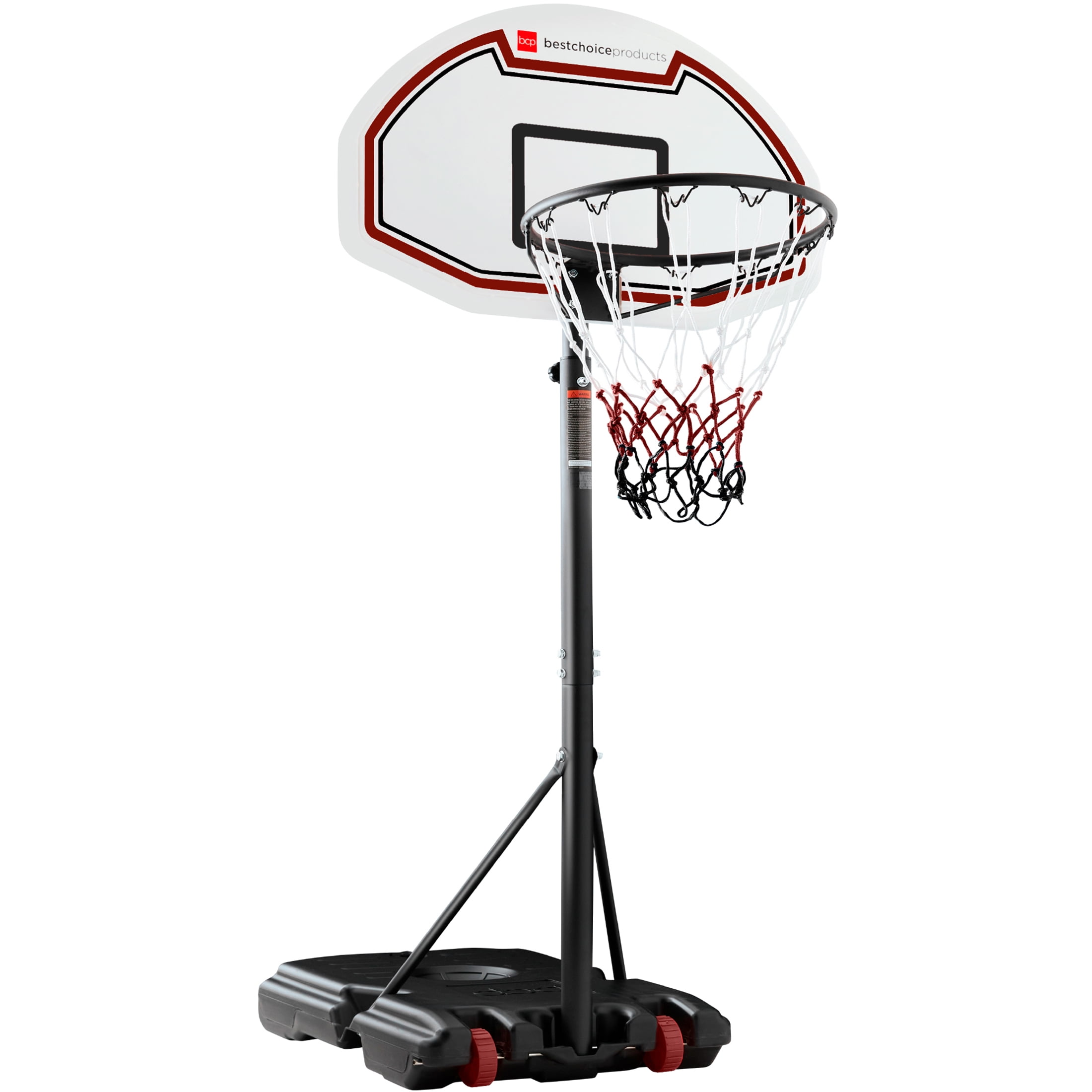 Best Choice Products Kids Height-Adjustable Basketball Hoop, Portable ...