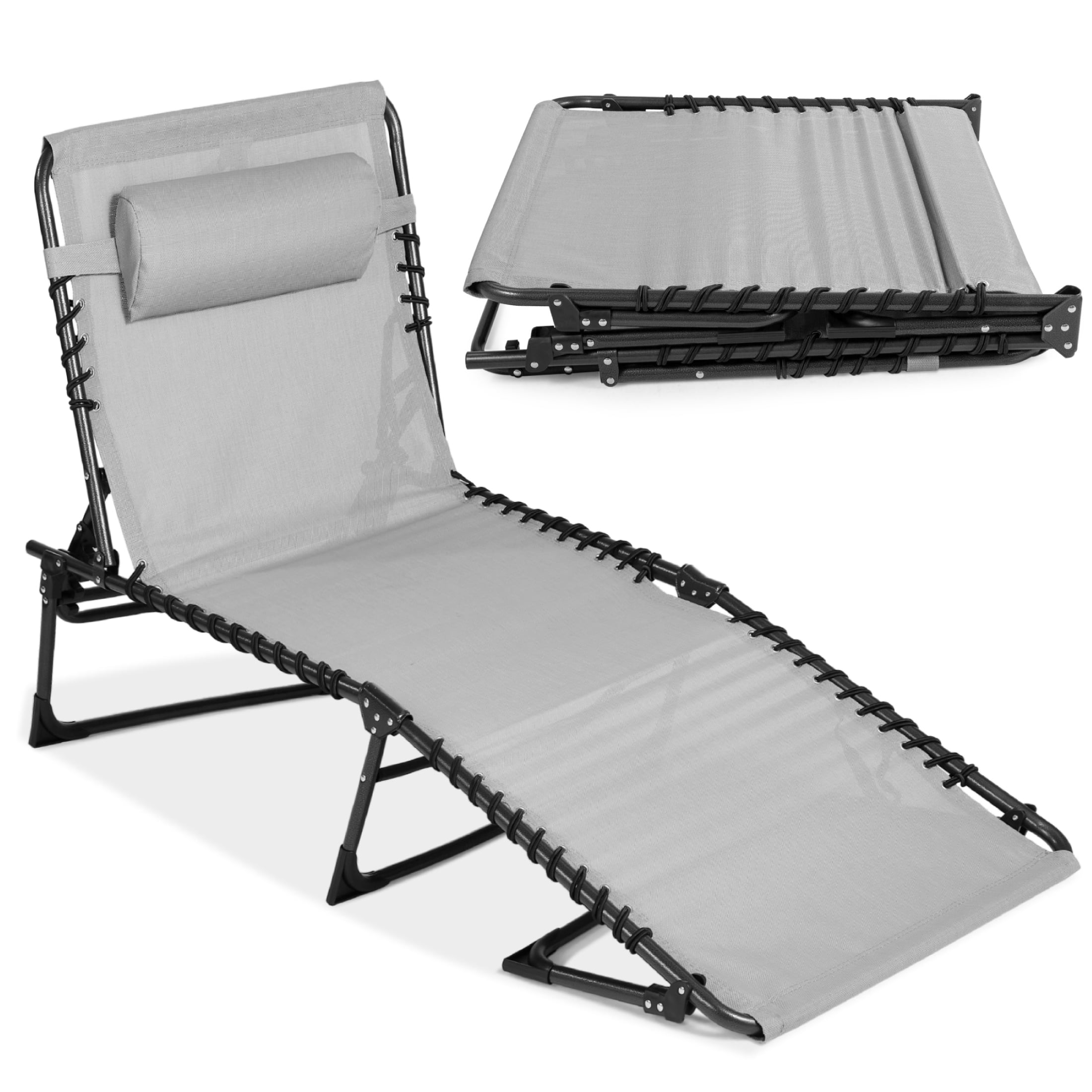 Best Choice Products Patio Chaise Lounge, Outdoor Adjustable Pool ...