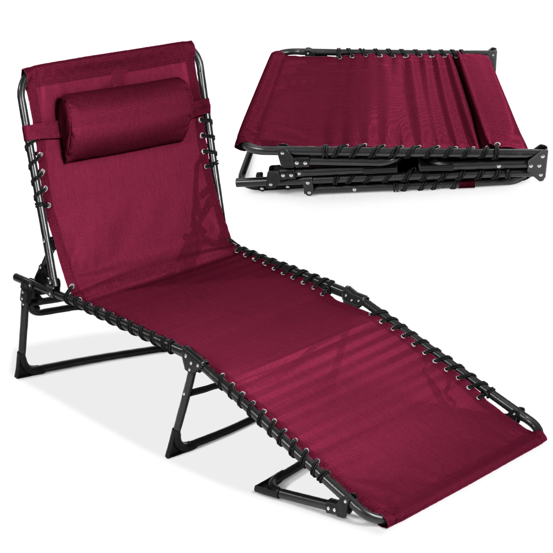 Best Choice Products Patio Recliner Chair, Adjustable Pool Lounge w ...