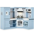 Best Choice Products Pretend Play Corner Kitchen, Interactive Wooden ...