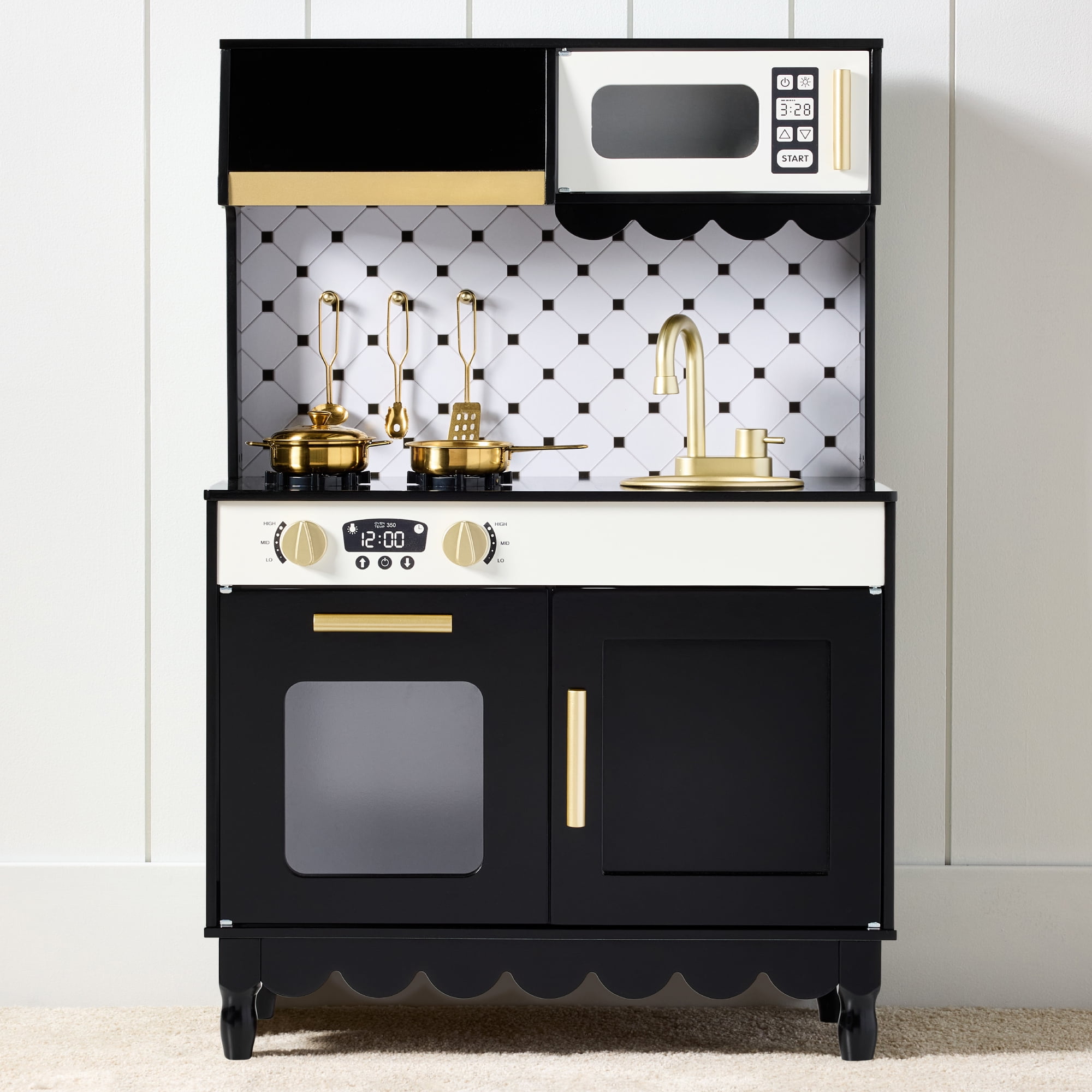 Best Choice Products Pretend Play Cottage Kitchen Wooden Toy Set for ...