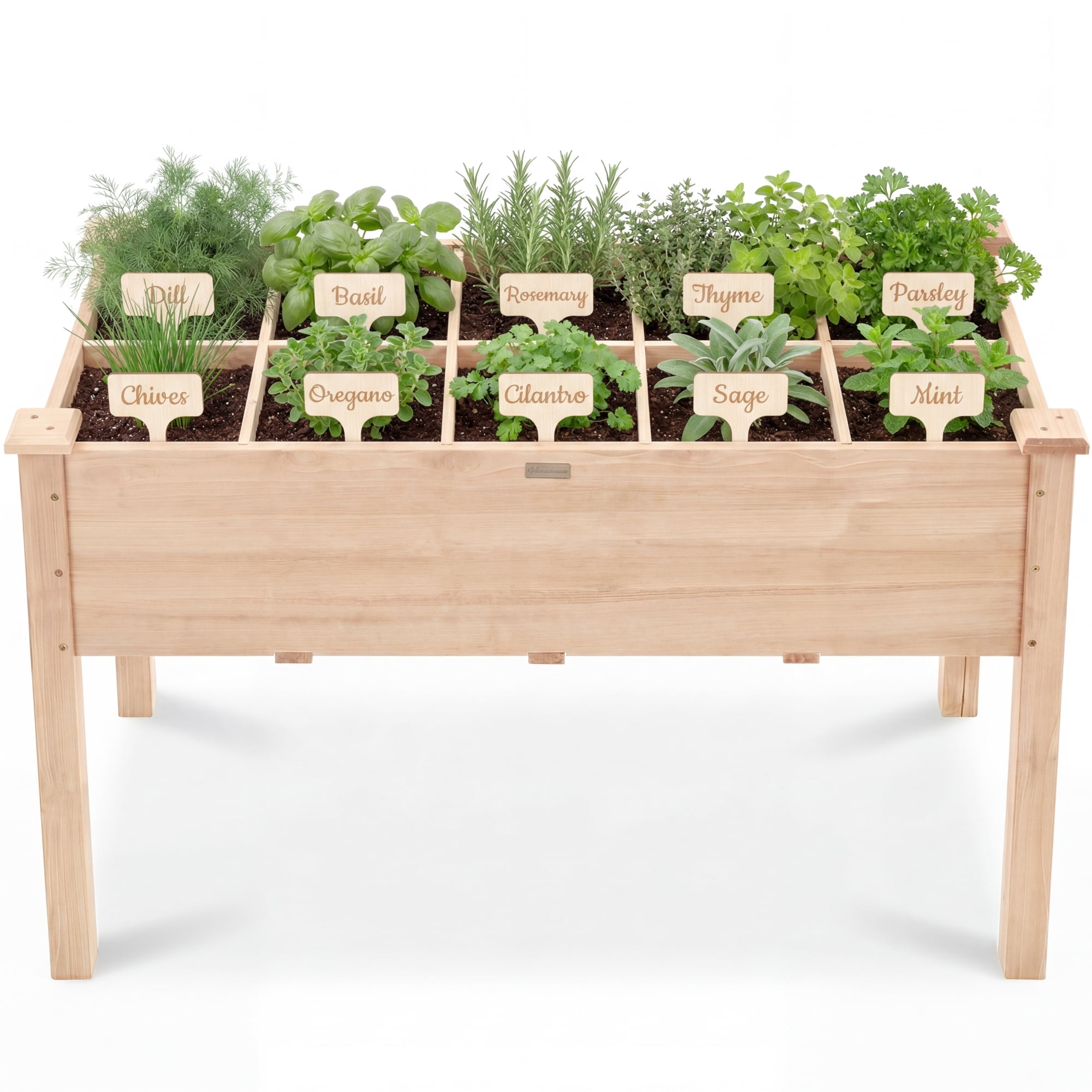 Best Choice Products Raised Garden Bed Planter Box - Elevated Wooden ...