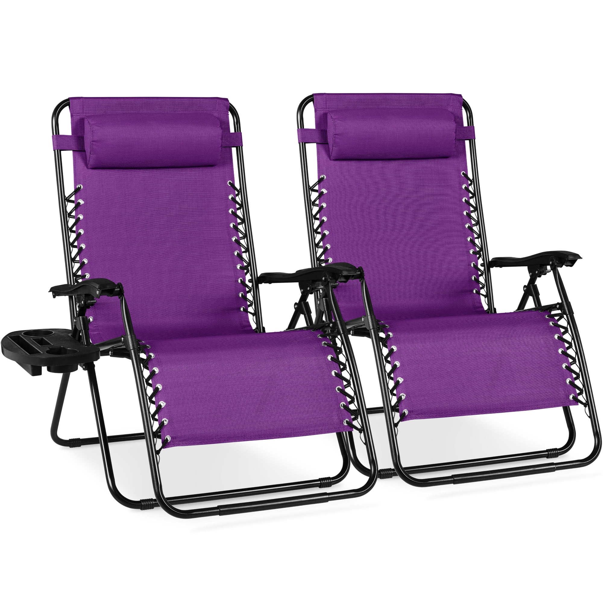 Best Choice Products Set of 2 Extra Wide Zero Gravity Lounge Chair ...