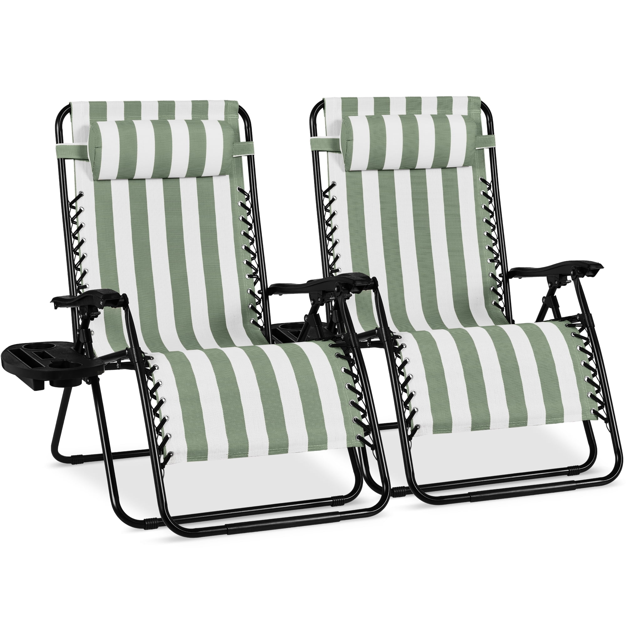 Best Choice Products Set of 2 Extra Wide Zero Gravity Lounge Chair ...