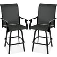 Best Choice Products Set Of 2 Outdoor Swivel Bar Stools All Weather