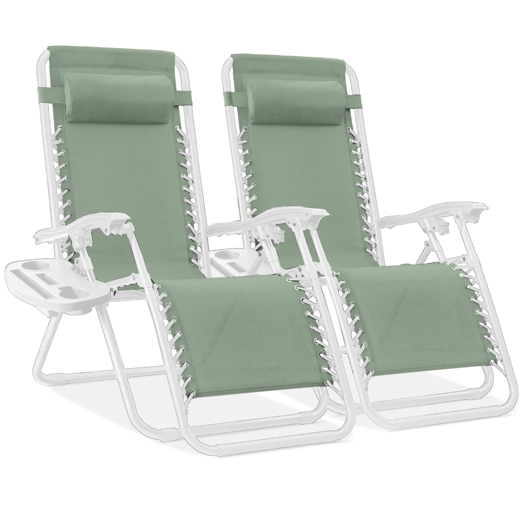 Best Choice Products Set of 2 Zero Gravity Lounge Chair Recliners for ...