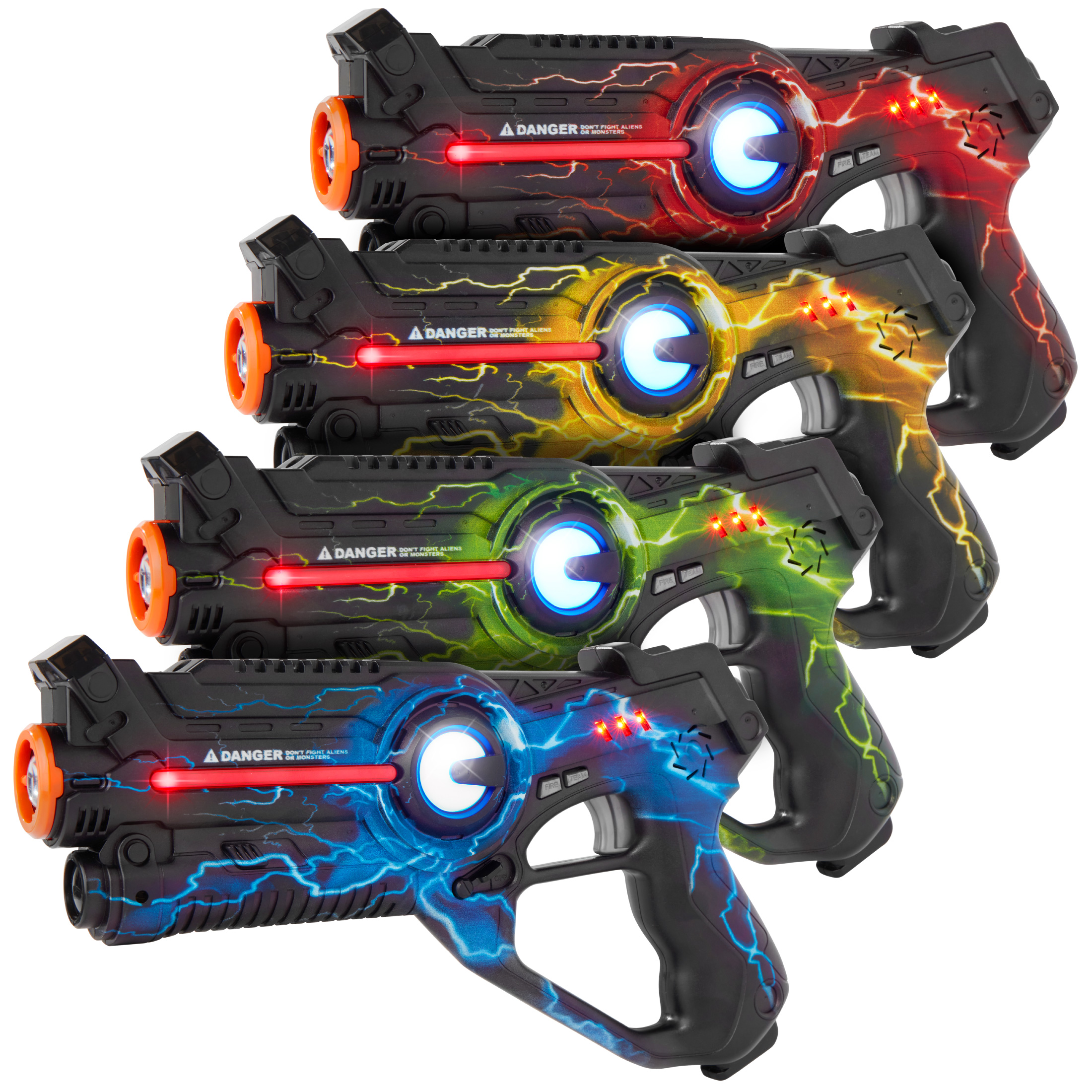 Nerf Laser Strike 4-Player Laser Tag Blaster Set, Indoor or Outdoor ...