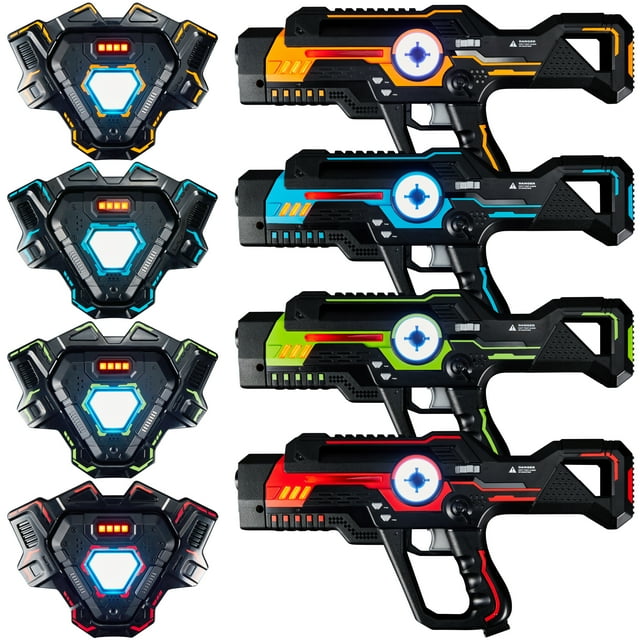 Best Choice Products 4 Laser Tag Blasters & Vests, Infrared Lazer Toy ...