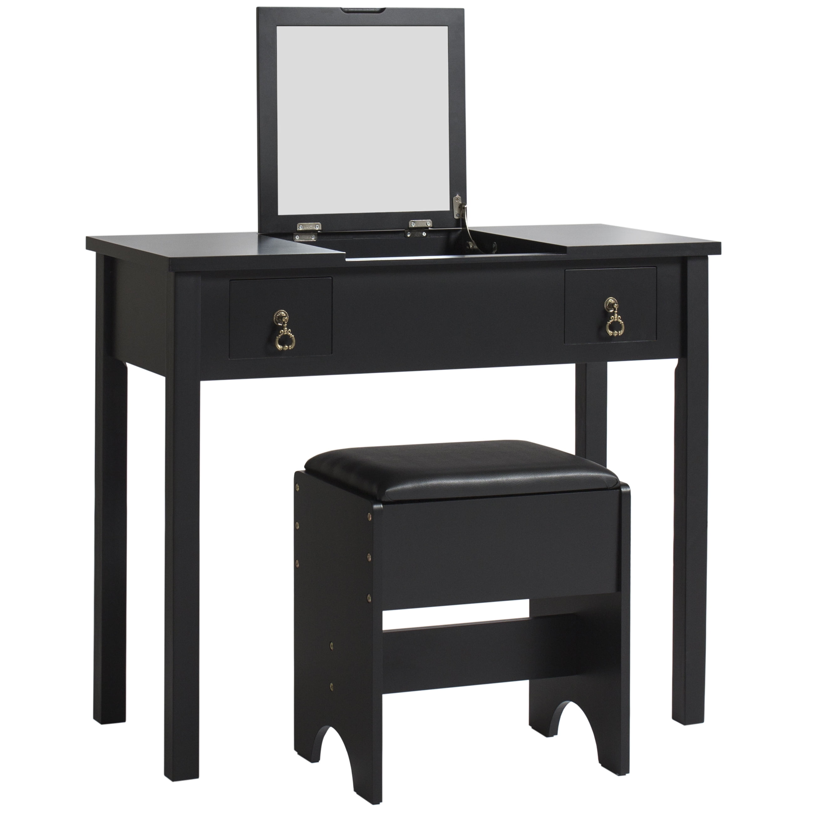 Best Choice Products Vanity Dressing Table Set w/ Mirror, Stool ...
