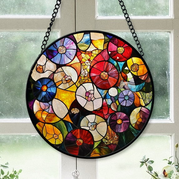 Best Christmas Gifts - Mexico Flower Stained Glass Hanging Ornament ...