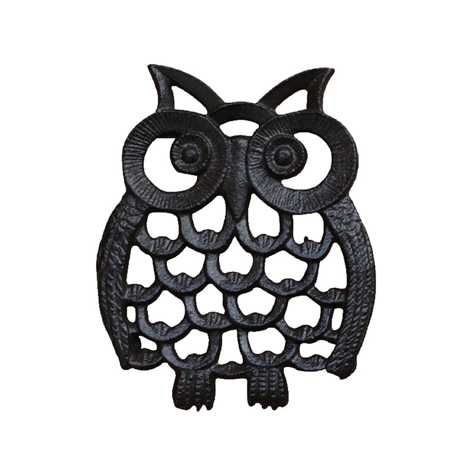 Clearance! Heat-resistant Cast Iron Coaster, Owl Shaped Trivet Set â ...