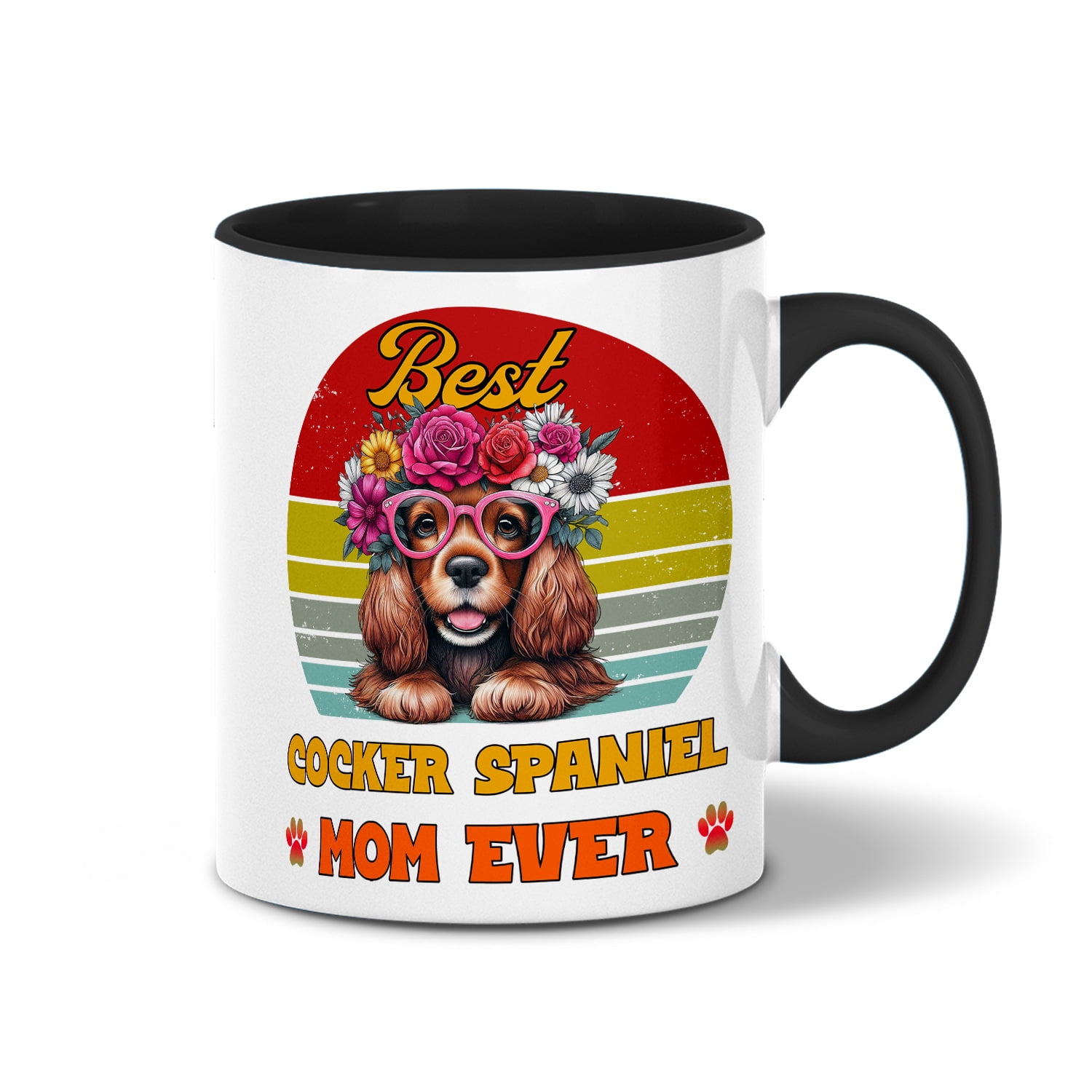 Best Cocker Spaniel Mom Ever Happy Mother's Day 11oz Accent Two-tone ...