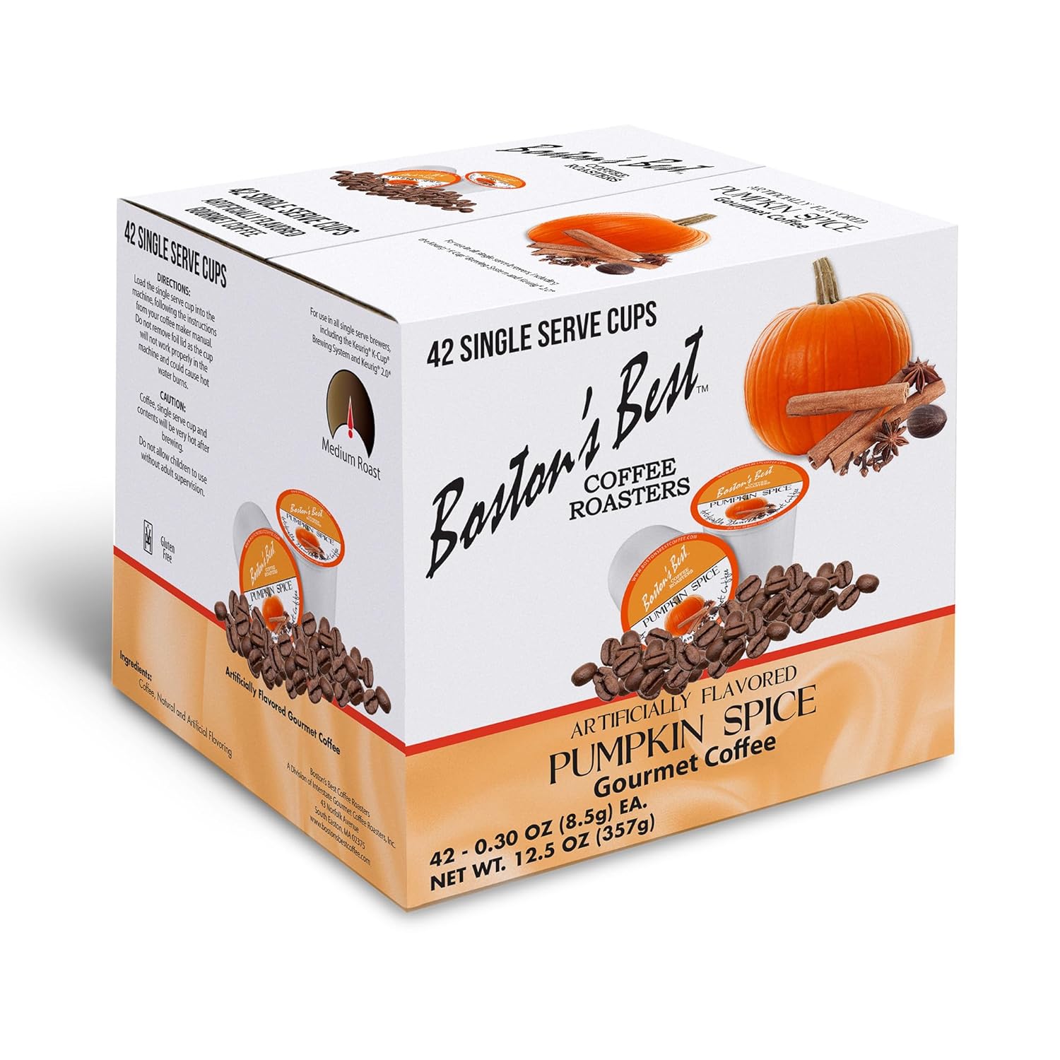 Best Coffee - Fall-Inspired Pumpkin Spice Coffee, Medium Roast Flavored ...