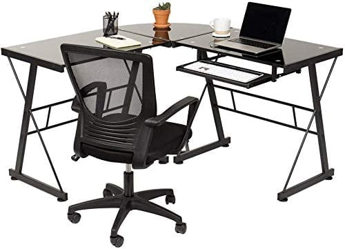 Best Computer Gaming Desk Modern PC Office L Shaped Desk with Free CPU ...