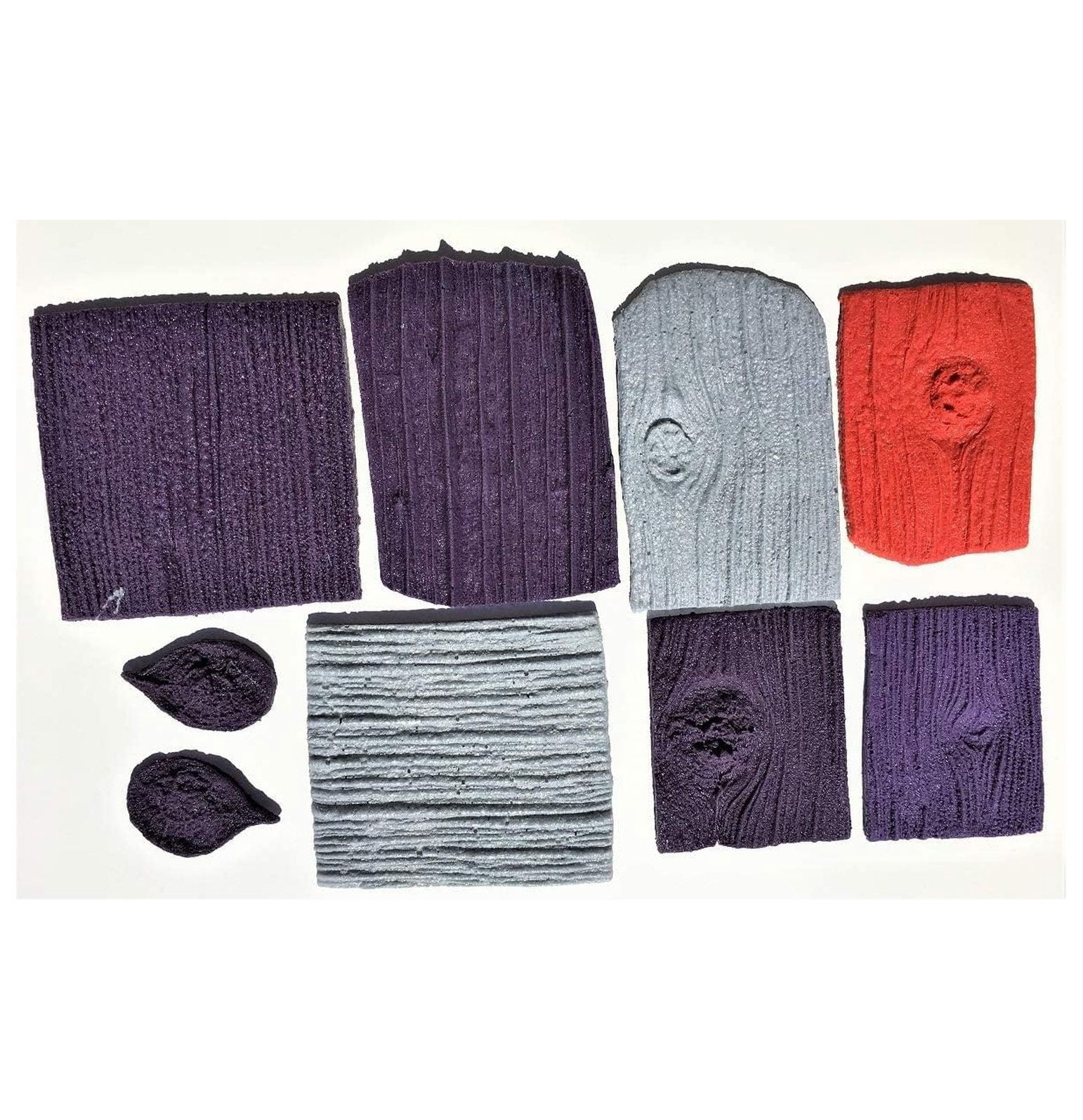 Best Concrete Stamp and Masonry Forms Kit, 9 Piece Wood Design Stamp ...