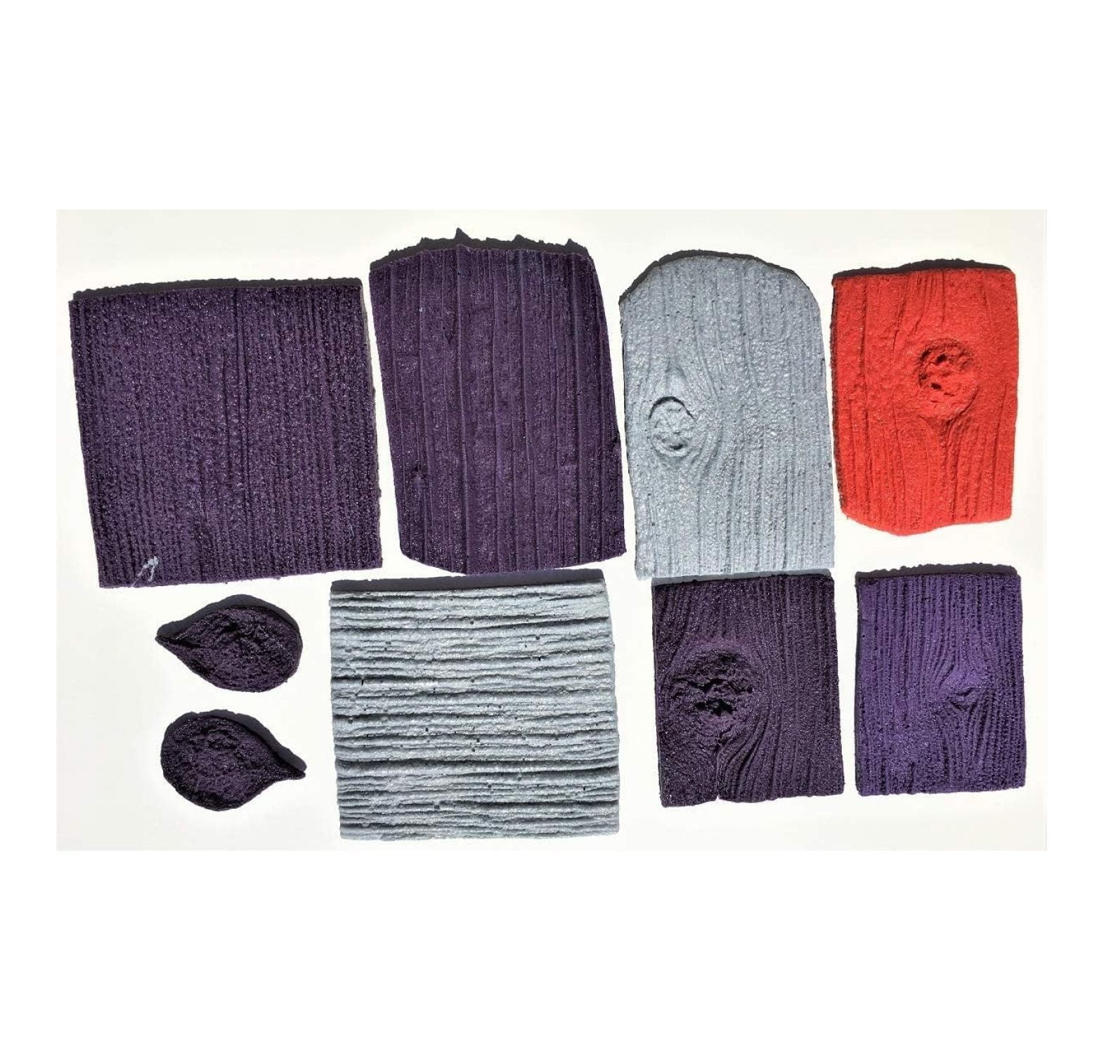 Best Concrete Stamp and Masonry Forms Kit, 9 Piece Wood Design Stamp ...