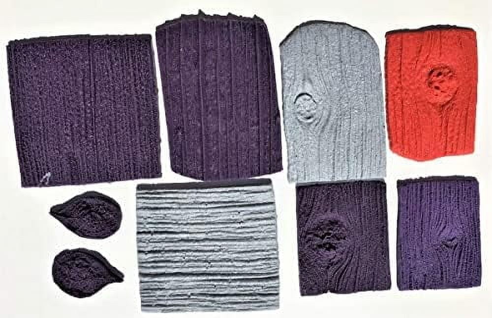 Best Concrete Stamp and Masonry Forms Kit, 9 Piece Wood Design Stamp ...