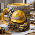 Best Contractor Mug 2D Printed 3D Effect, Personalized Contractor ...
